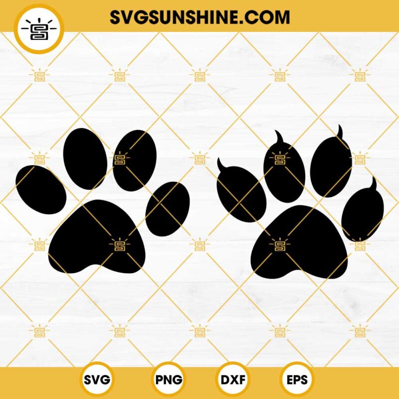Paw SVG Bundle, Cat Paw SVG, Dog Paw SVG, Pet Paw SVG, Animal Paw SVG ...