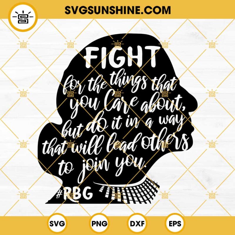RBG Svg, Ruth Bader Ginsburg Quotes Svg, RBG Quotes Svg, Dissent Collar Svg