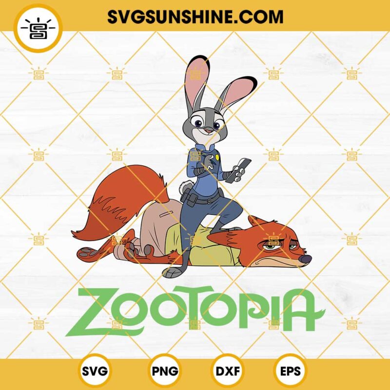 Zootopia SVG, Nick Wilde SVG, Judy Hopps SVG, Zootropolis SVG, Judy ...