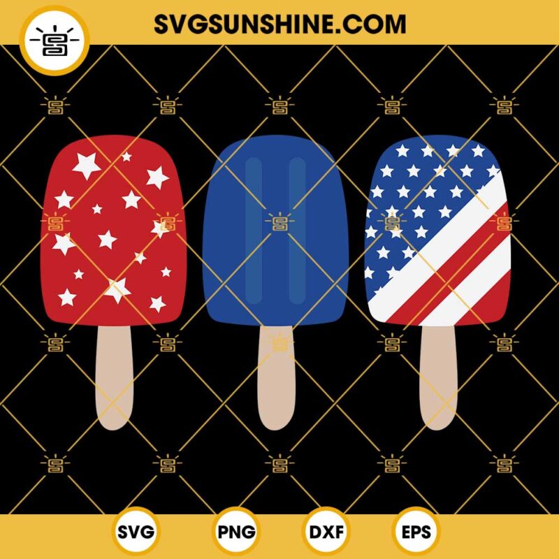 Popsicle 4th Of July SVG, Popsicle Patriotic SVG, America SVG, Red ...