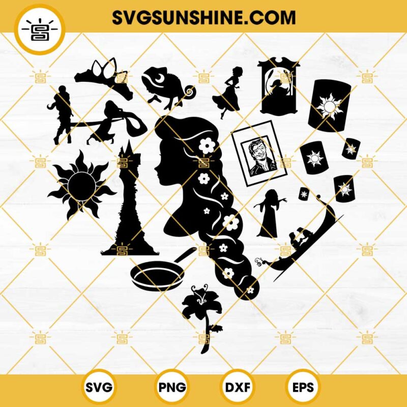 Rapunzel SVG, Tangled SVG, Disney Princess SVG, Princess Rapunzel SVG ...