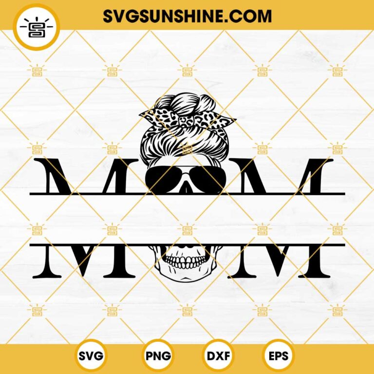 Mom Skull Monogram SVG, Skull Mom SVG, Mom SVG, Gift For Mother's Day ...