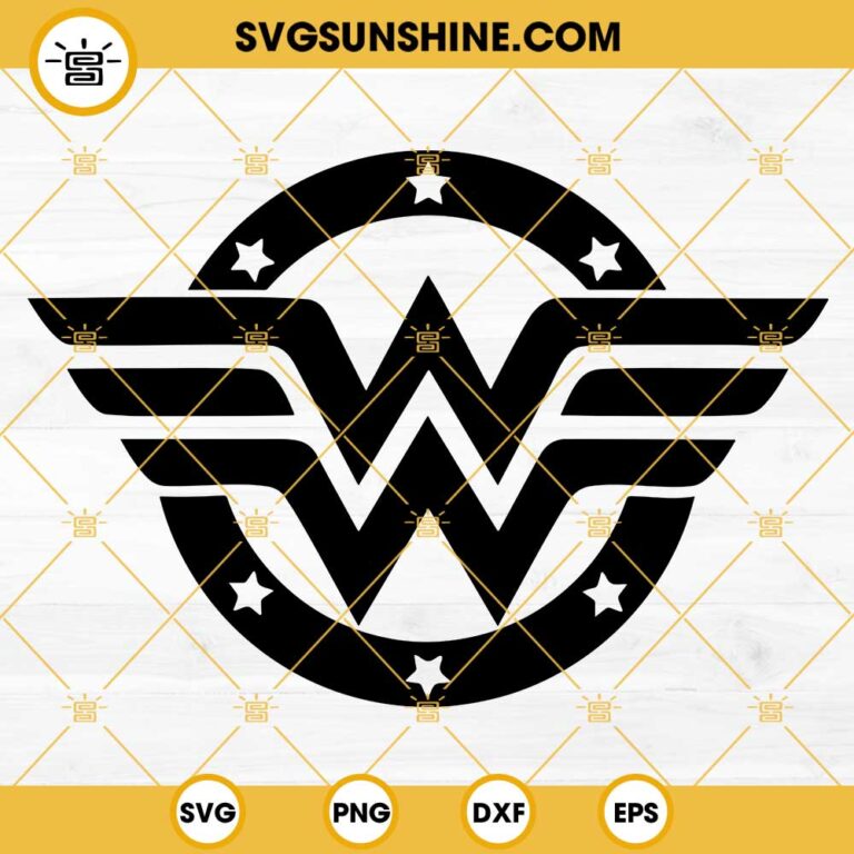 Wonder Woman Logo SVG PNG DXF EPS Vector Clipart