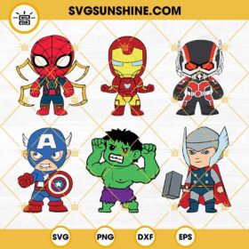 Baby Superheroes Bundle SVG, Baby Avengers SVG, Superheroes SVG, Little ...