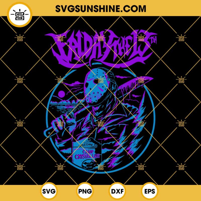 Friday The 13th Jason Voorhees SVG PNG DXF EPS Cut Files