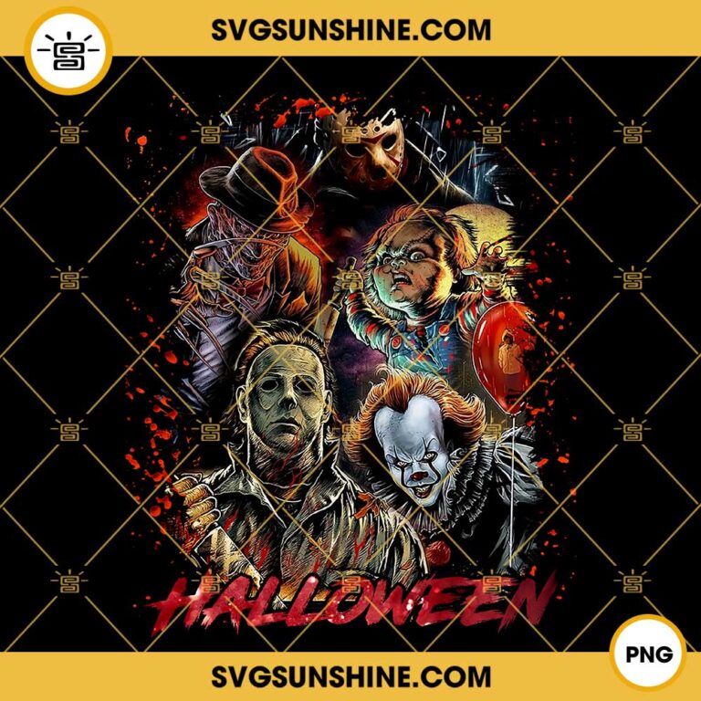 Halloween Horror Characters PNG, Horror Movie Killers PNG, Happy Halloween PNG, Halloween Gift ...
