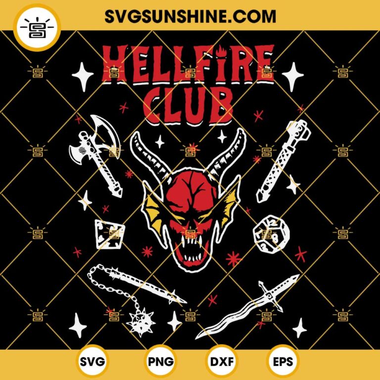 Hellfire Club SVG, Stranger Things 4 SVG, Hellfire Club PNG Cricut ...