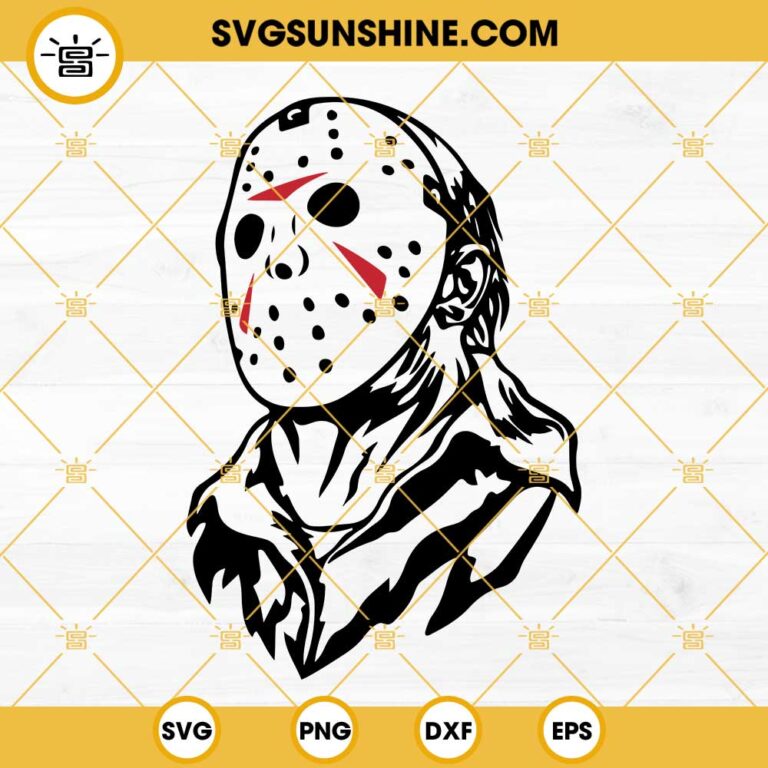 Jason Voorhees SVG, Friday The 13th SVG, Horror Movie Halloween SVG PNG ...