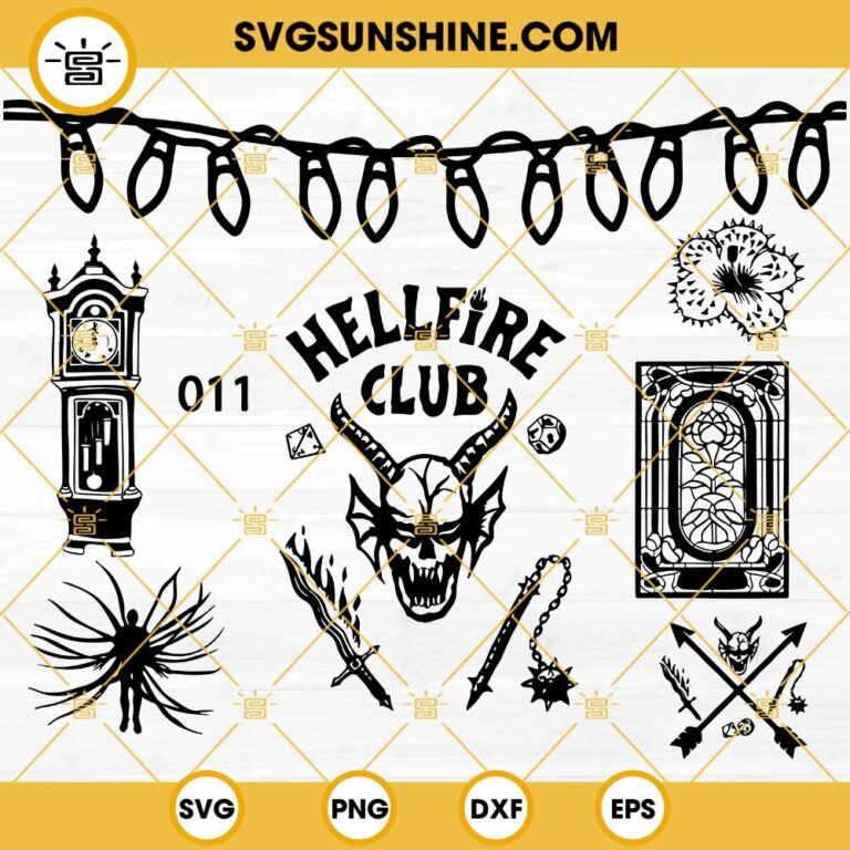 Stranger Things 4 SVG Bundle, Hellfire Club SVG, Vecna SVG PNG DXF EPS ...