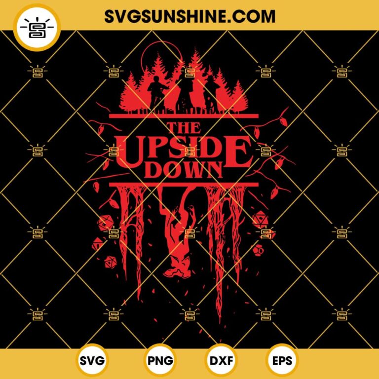 The Upside Down SVG, Stranger Things SVG, Demogorgon SVG