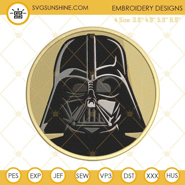Darth Vader Star Wars Embroidery Designs, Darth Vader Machine ...