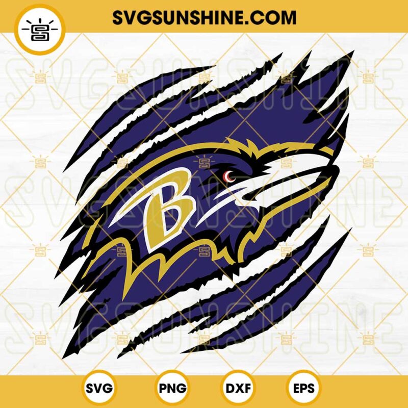 Baltimore Ravens Heart SVG, Ravens Football SVG, NFL Team SVG PNG DXF ...