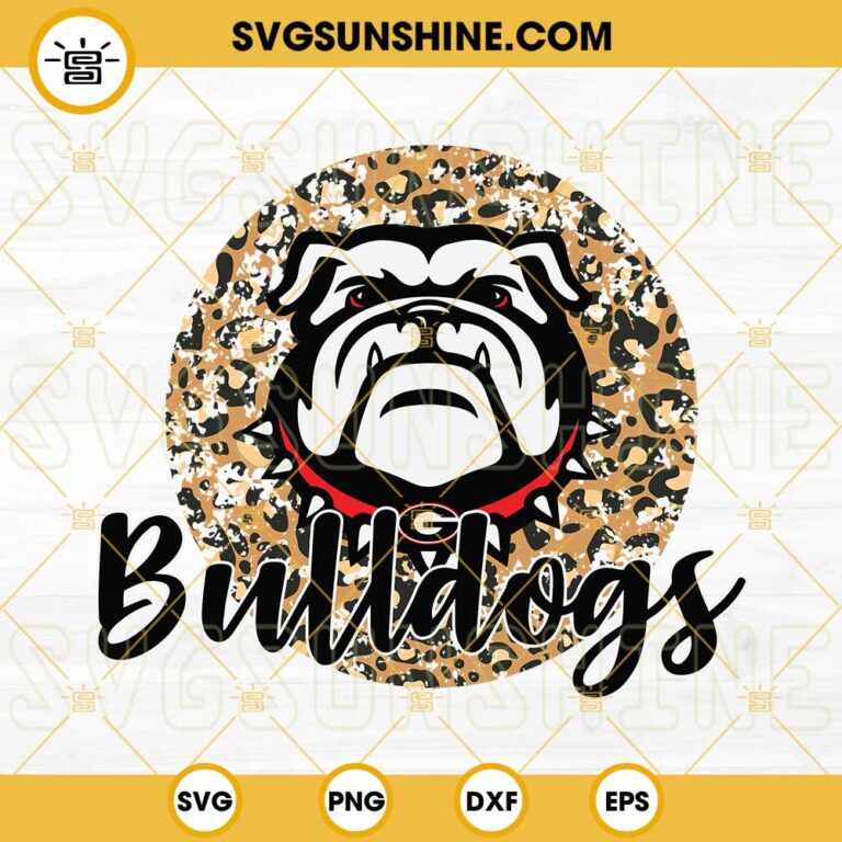 Bulldogs SVG, Ga Bulldog SVG, Georgia Bulldogs SVG, Bulldogs Leopard ...
