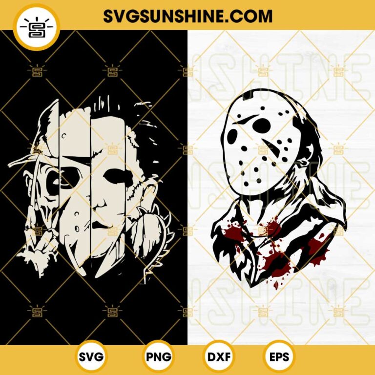 Horror Friends SVG, Horror Characters SVG, Horror Movie Killers SVG ...