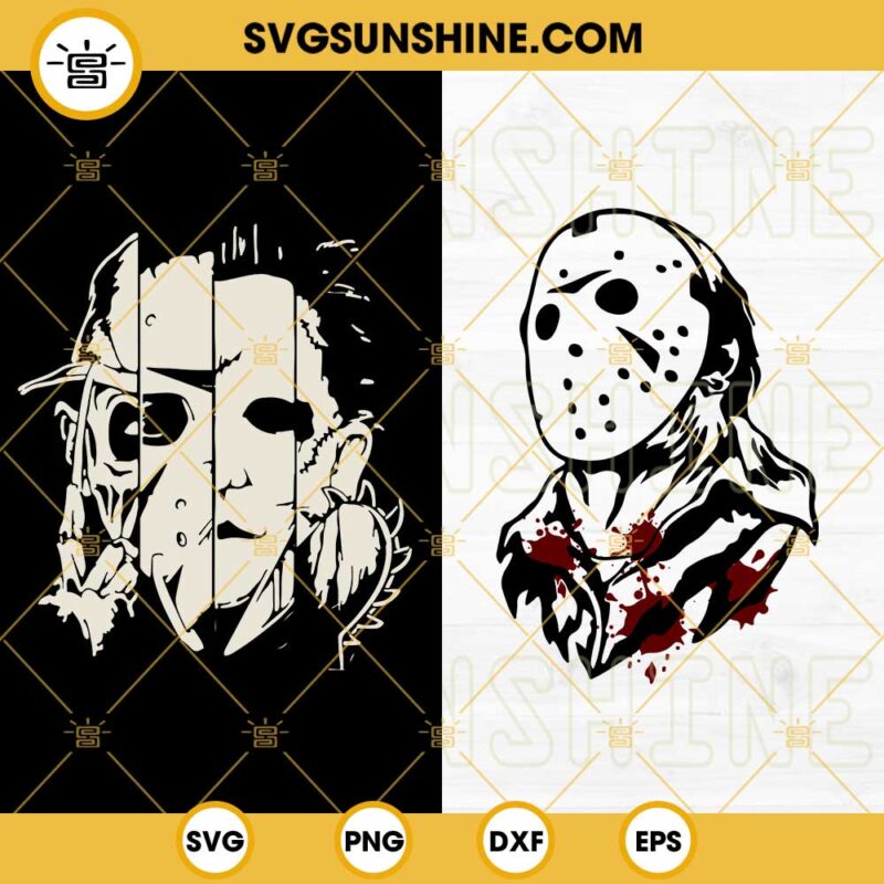 Horror Bundle SVG PNG DXF EPS Files For Silhouette, SVG Bundle, Horror ...