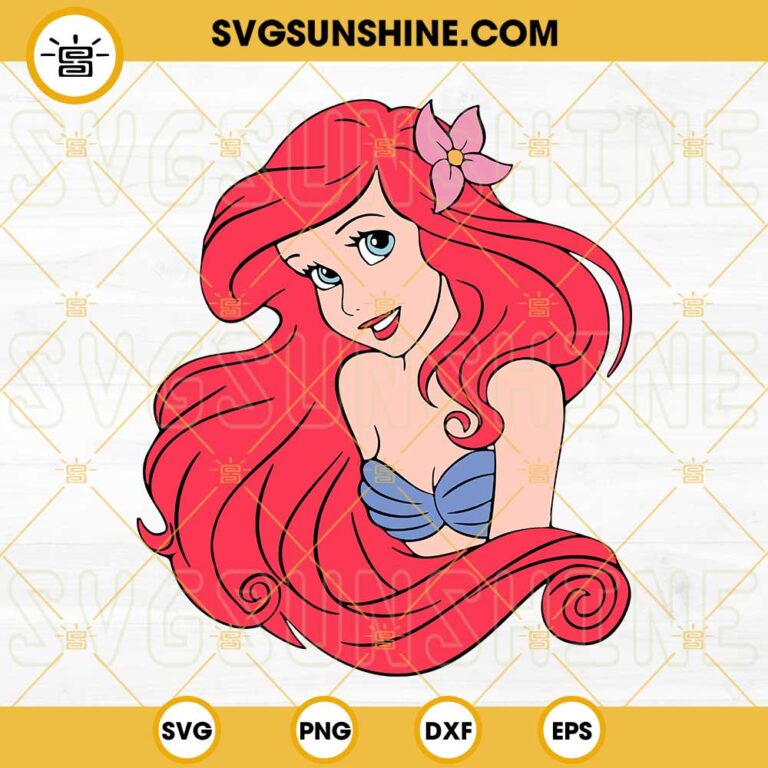 Little Mermaid SVG, Ariel SVG, Mermaid SVG, Disney Princess SVG PNG DXF ...
