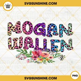 Morgan Wallen PNG, Morgan Wallen Leopard Flower PNG Vector Clipart ...