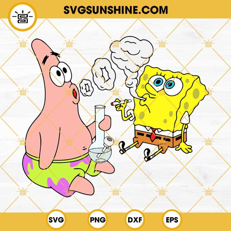 Patrick Star SpongeBob SVG DXF EPS PNG Cricut Silhouette Clipart