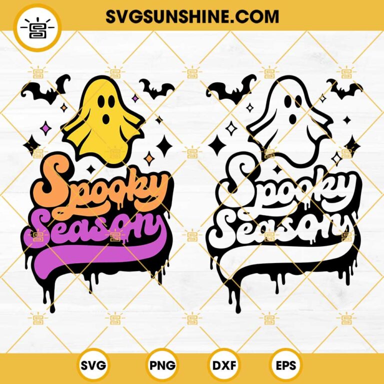 Halloween Spooky Season SVG, Ghost Halloween SVG, Fall Spooky SVG ...