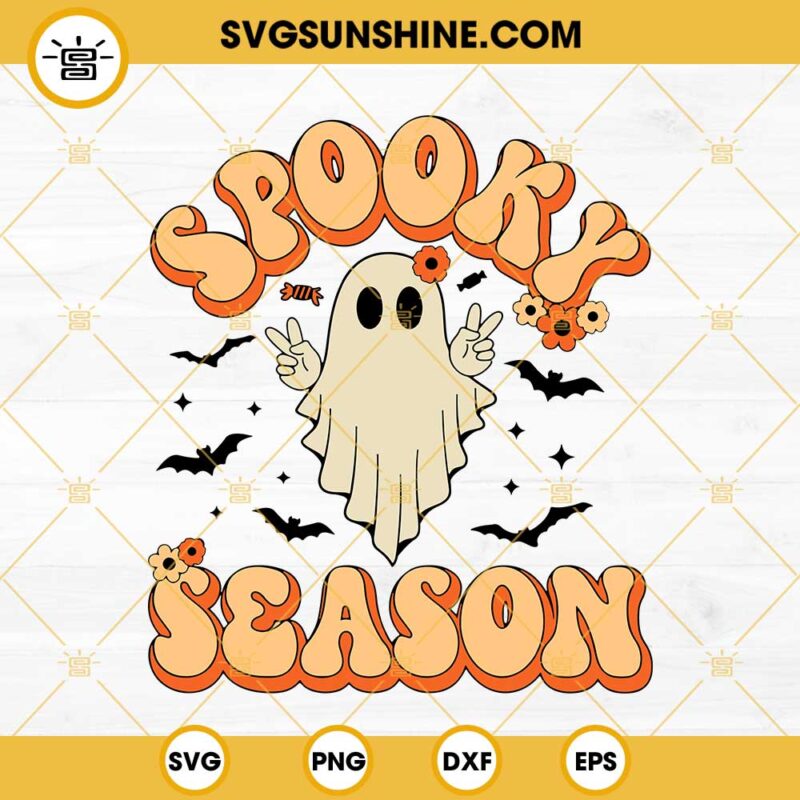 Spooky Season SVG, Spooky Babe SVG, Halloween Ghost Clipart SVG Cut ...