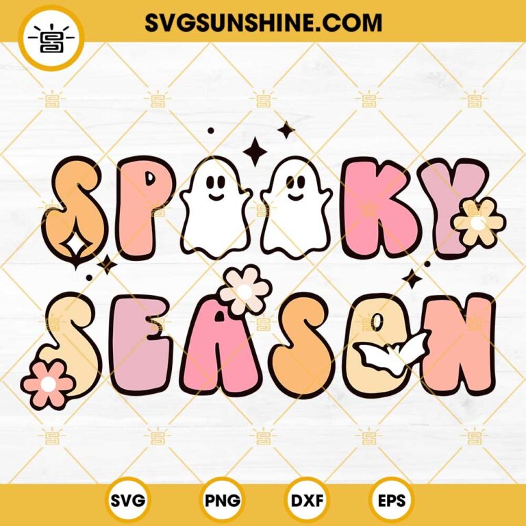 Spooky Season SVG, Retro Halloween SVG, Cute Halloween SVG