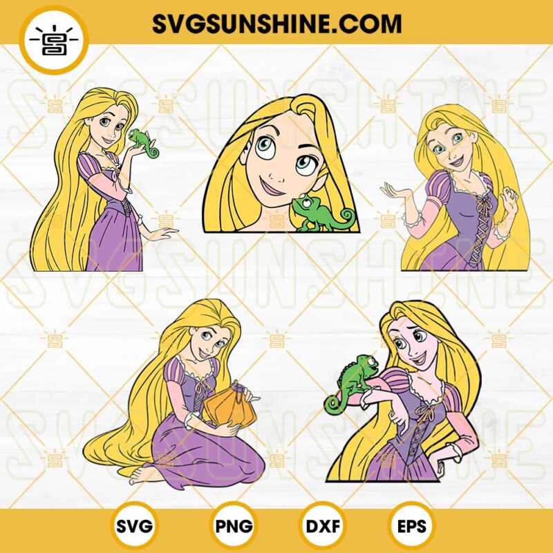 Tangled SVG Bundle, Tangled Princess SVG, Rapunzel SVG, Tangled Clipart ...