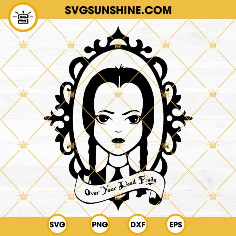 Wednesday Addams SVG PNG DXF EPS Cricut Silhouette Vector Clipart