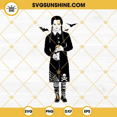 Wednesday Addams SVG, Horror Moive SVG, Addams Family SVG PNG DXF EPS File
