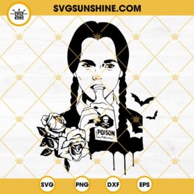 Wednesday Addams SVG, Halloween SVG Files, The Addams Family SVG Cut File
