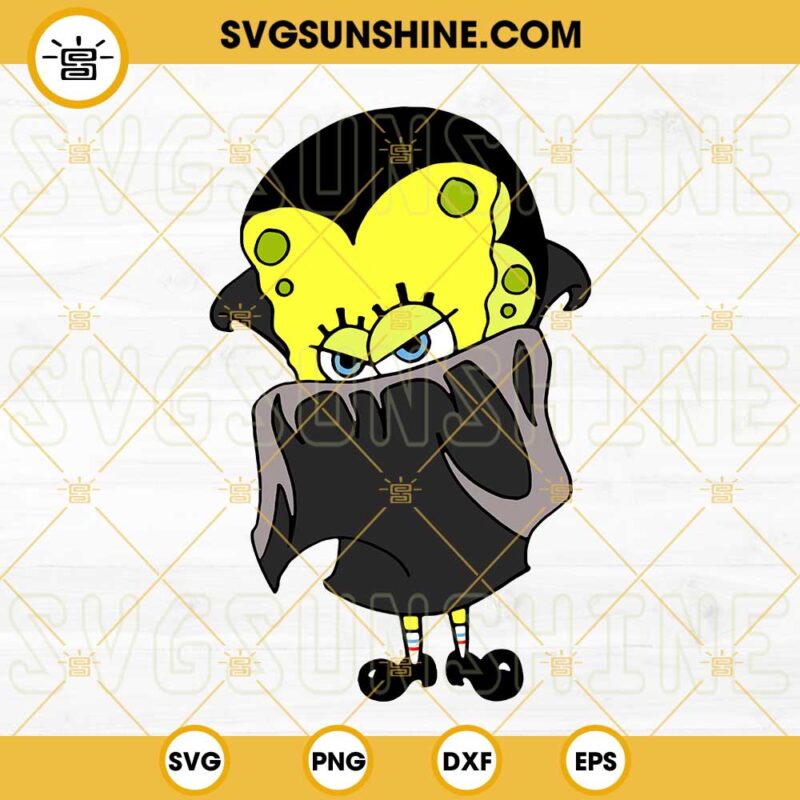 SpongeBob SVG DXF EPS PNG Cricut Silhouette Clipart