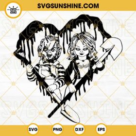 Horror Couples Chucky And Tiffany SVG, Chucky SVG, Horror Movie SVG, Horror Halloween SVG