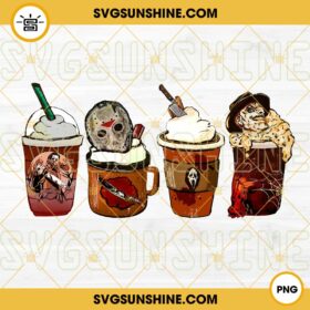 Horror Movie Coffee PNG, Horror Fall Coffee PNG, Halloween Drink Iced ...