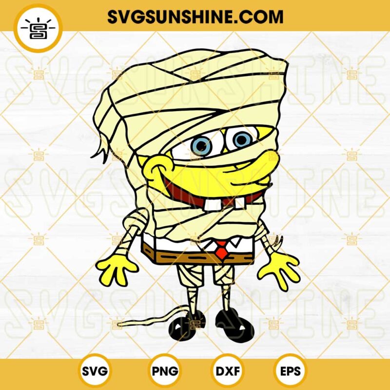 Spongebob SVG, Spongebob Mouse Ears SVG PNG DXF EPS Cut Files