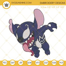 Stitch Venom Machine Embroidery Design File