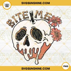 Bite Me Poison Apple PNG, Snow White Poison Apple PNG, Disney Halloween ...