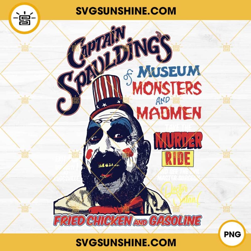 Captain Spaulding SVG DXF EPS PNG Designs Silhouette Vector Clipart