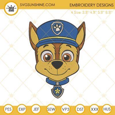 Rocky Paw Patrol Machine Embroidery Design File