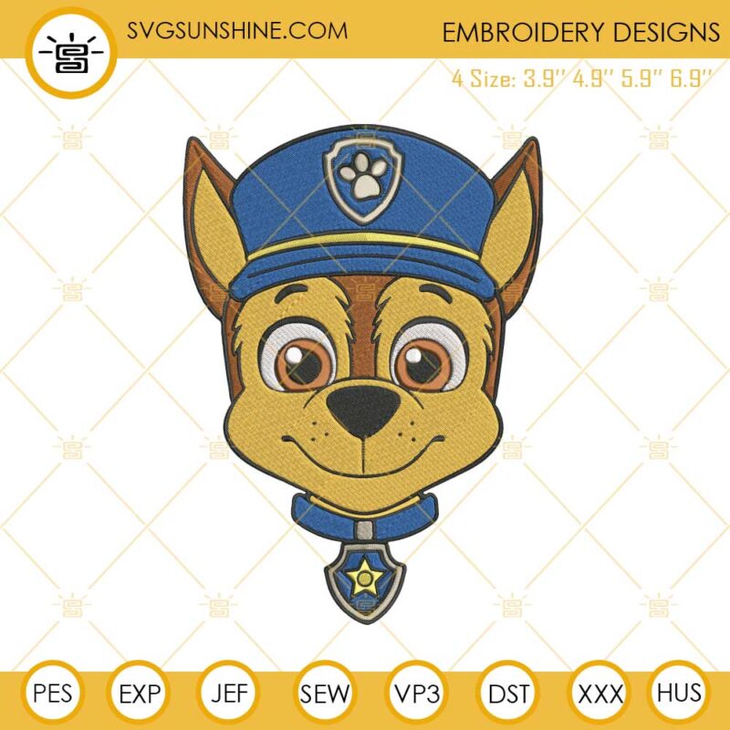 Rocky Paw Patrol Machine Embroidery Design File