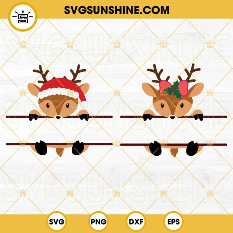 Deer Reindeer SVG, Reindeer Merry Christmas SVG, Reindeer Christmas SVG