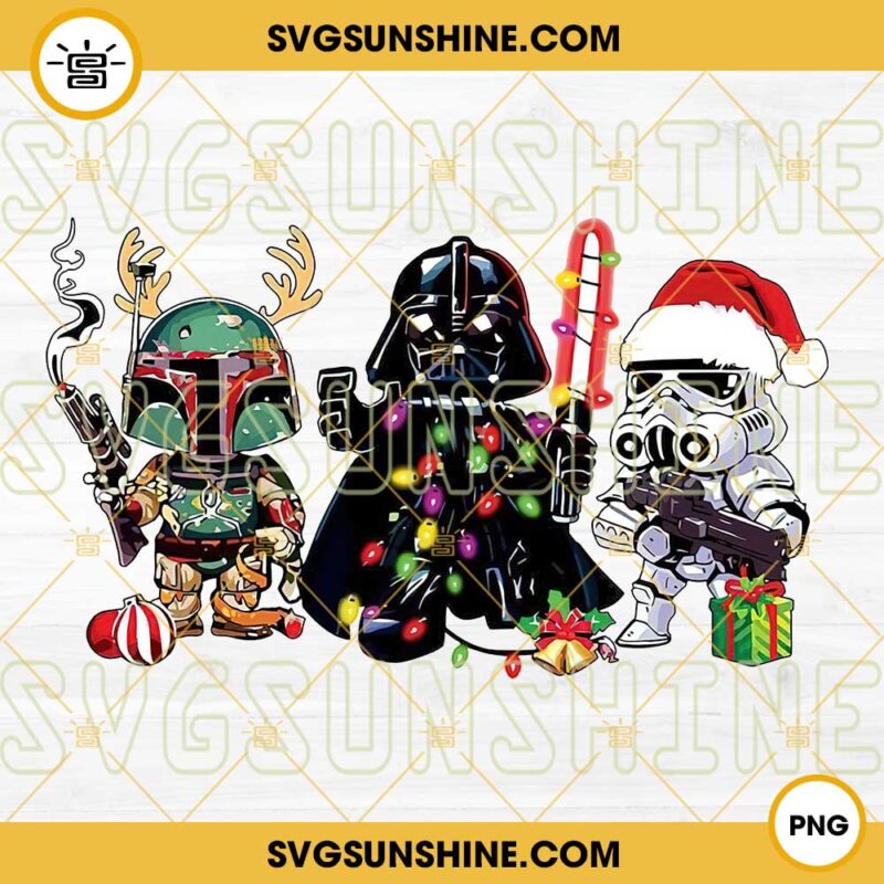 Darth Vader Stormtroopers Christmas PNG, Star Wars Christmas PNG ...