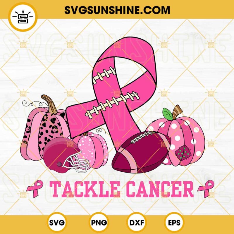 Football Helmet Breast Cancer SVG, In October We Wear Pink SVG ...