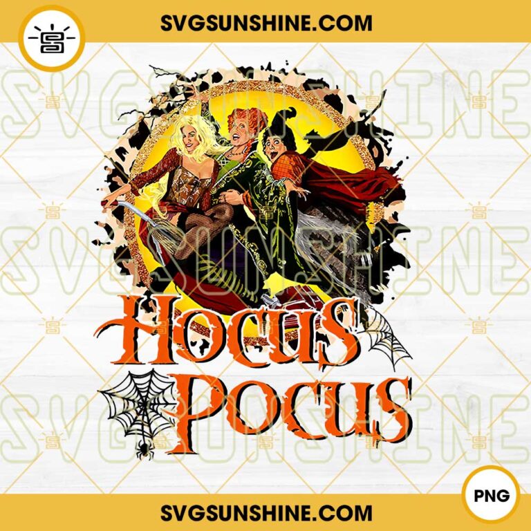 Hocus Pocus PNG, Hocus Pocus Leopard Design PNG Digital Download