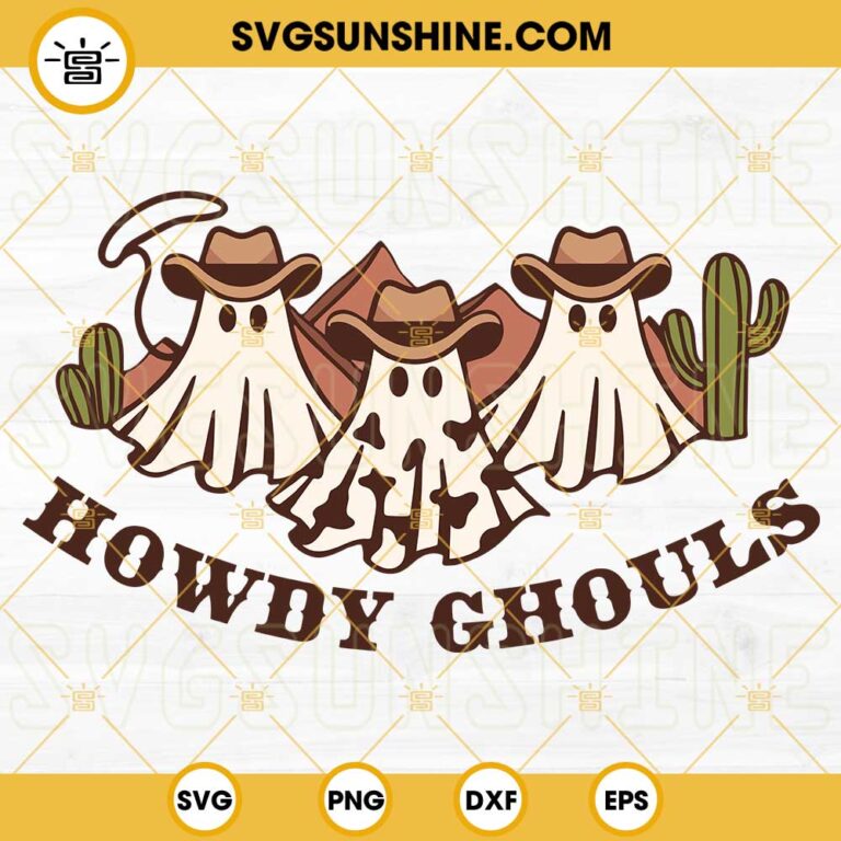 Boot Scootin Spooky Western Ghost SVG, Halloween Cowboy Ghost SVG ...