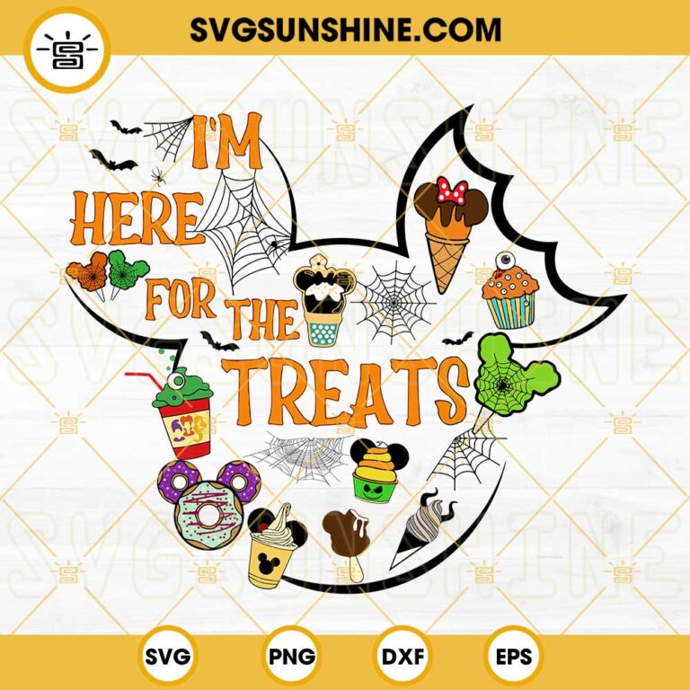 Just Here For The Snacks SVG, Disney Drink And Food Halloween SVG ...