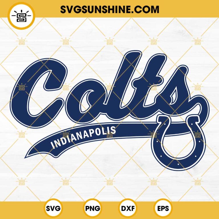 Colts SVG, Indianapolis Colts SVG PNG DXF EPS Cricut Silhouette ...