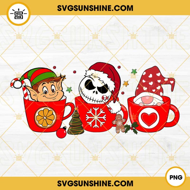 Jack Santa Christmas Coffee PNG, Elf Christmas PNG, Gnome Christmas PNG ...