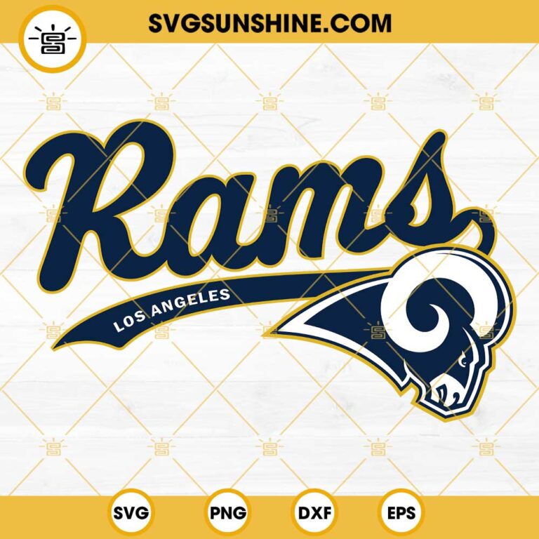 Los Angeles Rams Heart SVG, Rams SVG, LA Rams SVG For Cricut, Los ...