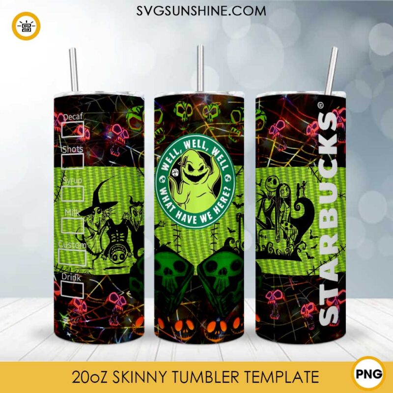 Oogie Boogie Starbucks 20oz Tumbler Template PNG, The Nightmare Before ...