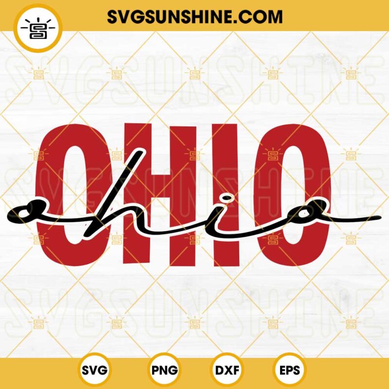 Ohio State Heart SVG PNG DXF EPS Files