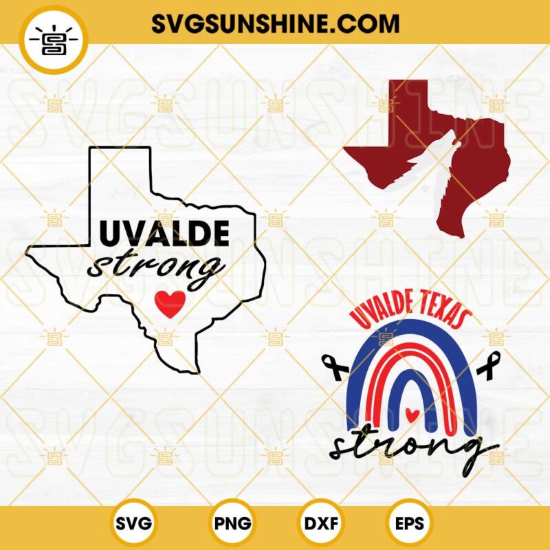 Uvalde Strong Wolf Texas SVG Bundle, Uvalde Strong SVG, Pray For Uvalde ...